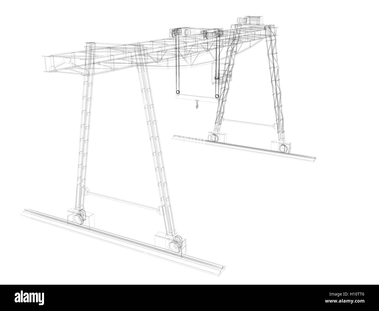 Factory gantry Cut Out Stock Images & Pictures - Alamy