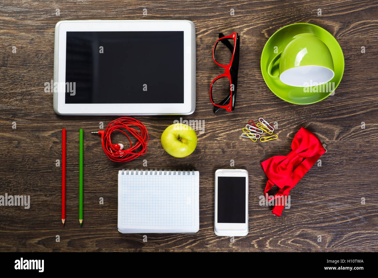 items laid on the table, still life Stock Photo - Alamy