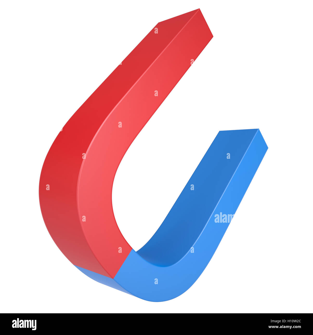 Blue and red magnet Stock Photo - Alamy