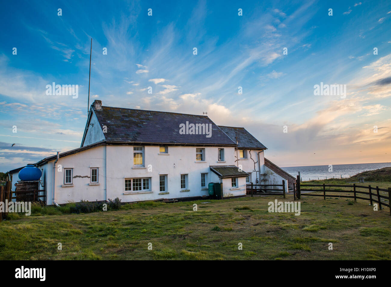 Flat Holm Island Farmhouse Stock Photo - Alamy
