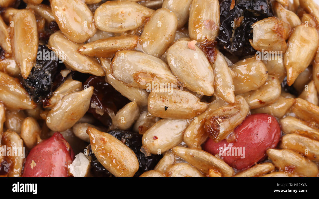 Close up of candied seeds and nuts Stock Photo - Alamy