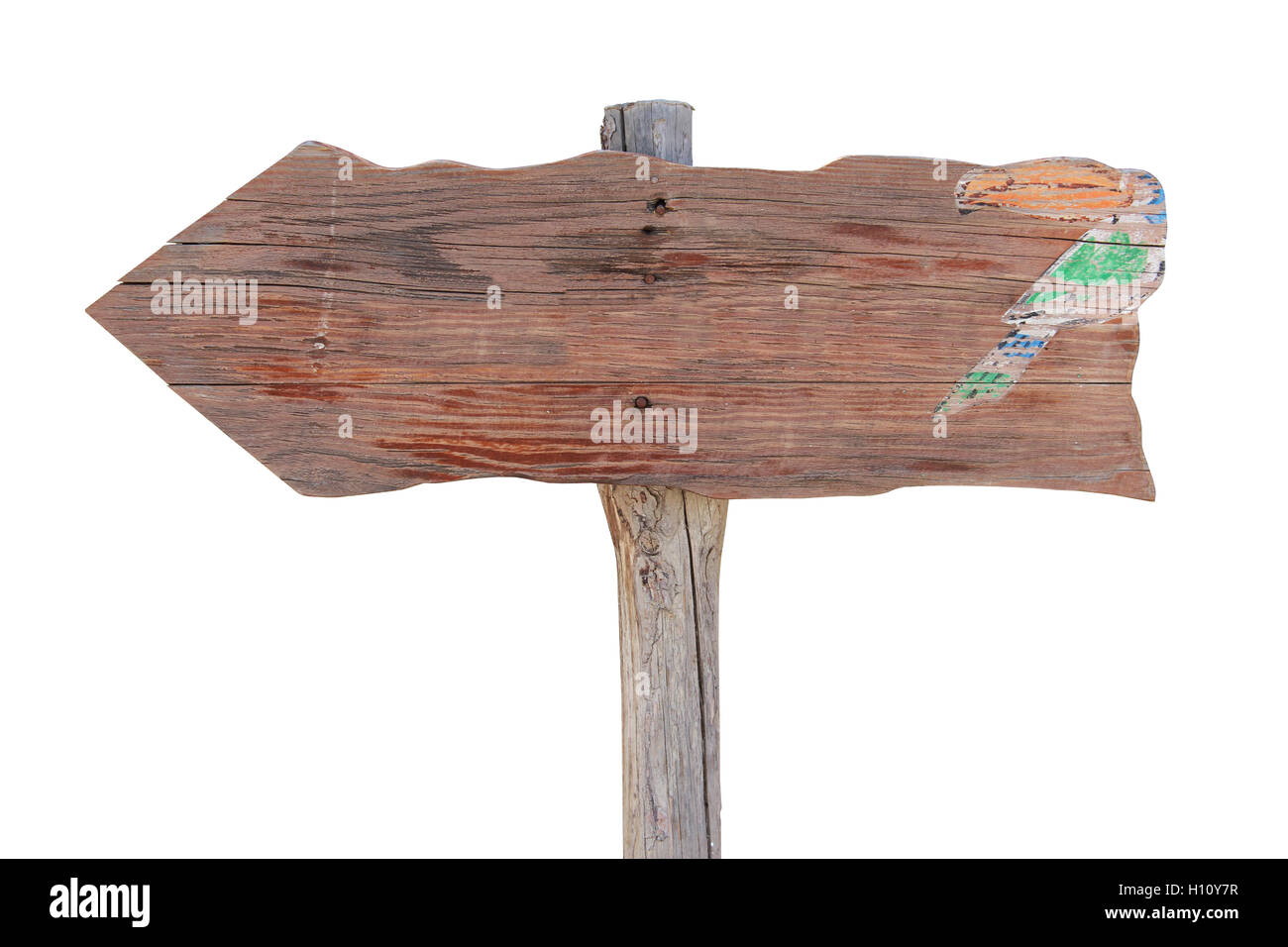 Wooden pointer unmarked Stock Photo - Alamy