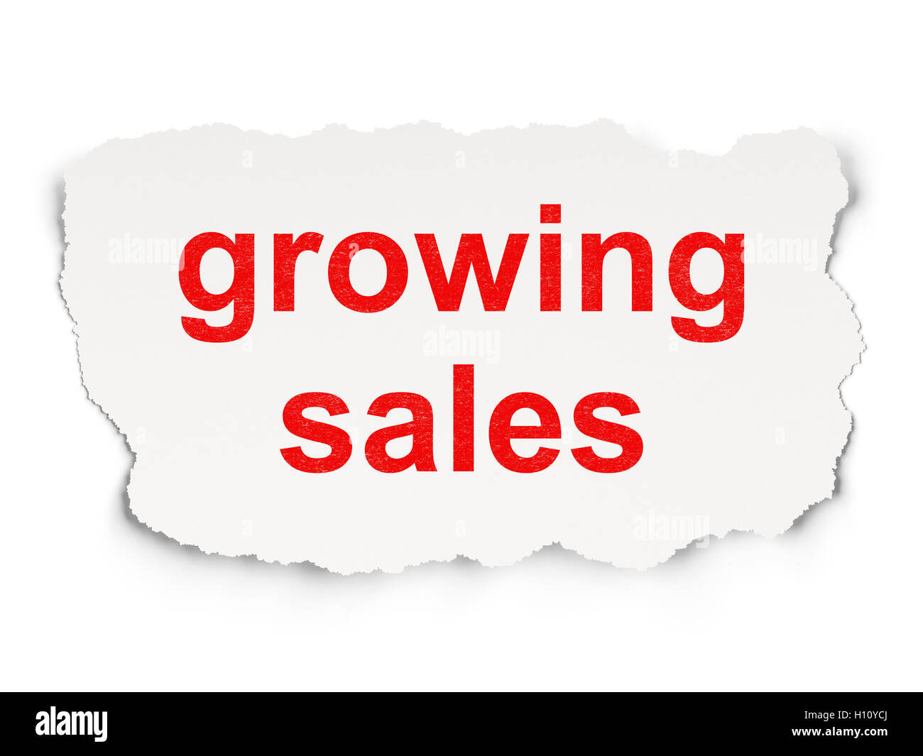 Business concept: Growing Sales on Paper background Stock Photo - Alamy