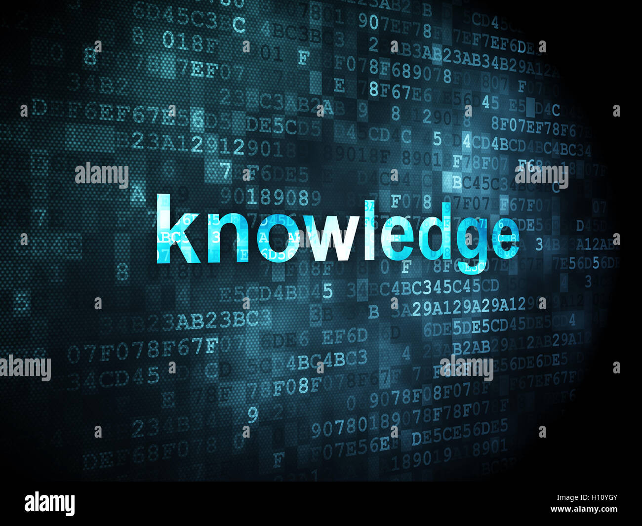 Education concept: Knowledge on digital background Stock Photo - Alamy