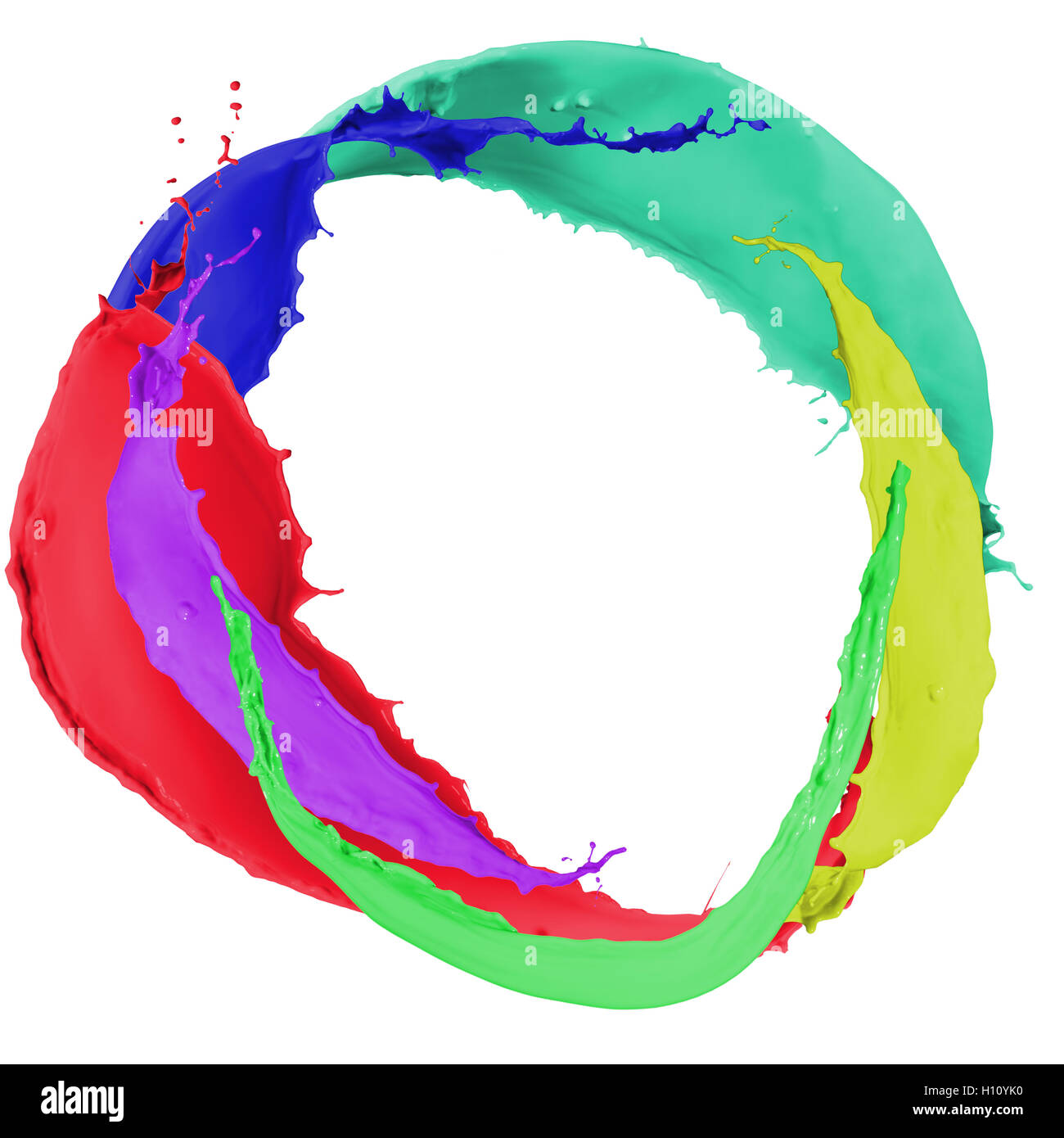 multicolor paint splash Stock Photo - Alamy