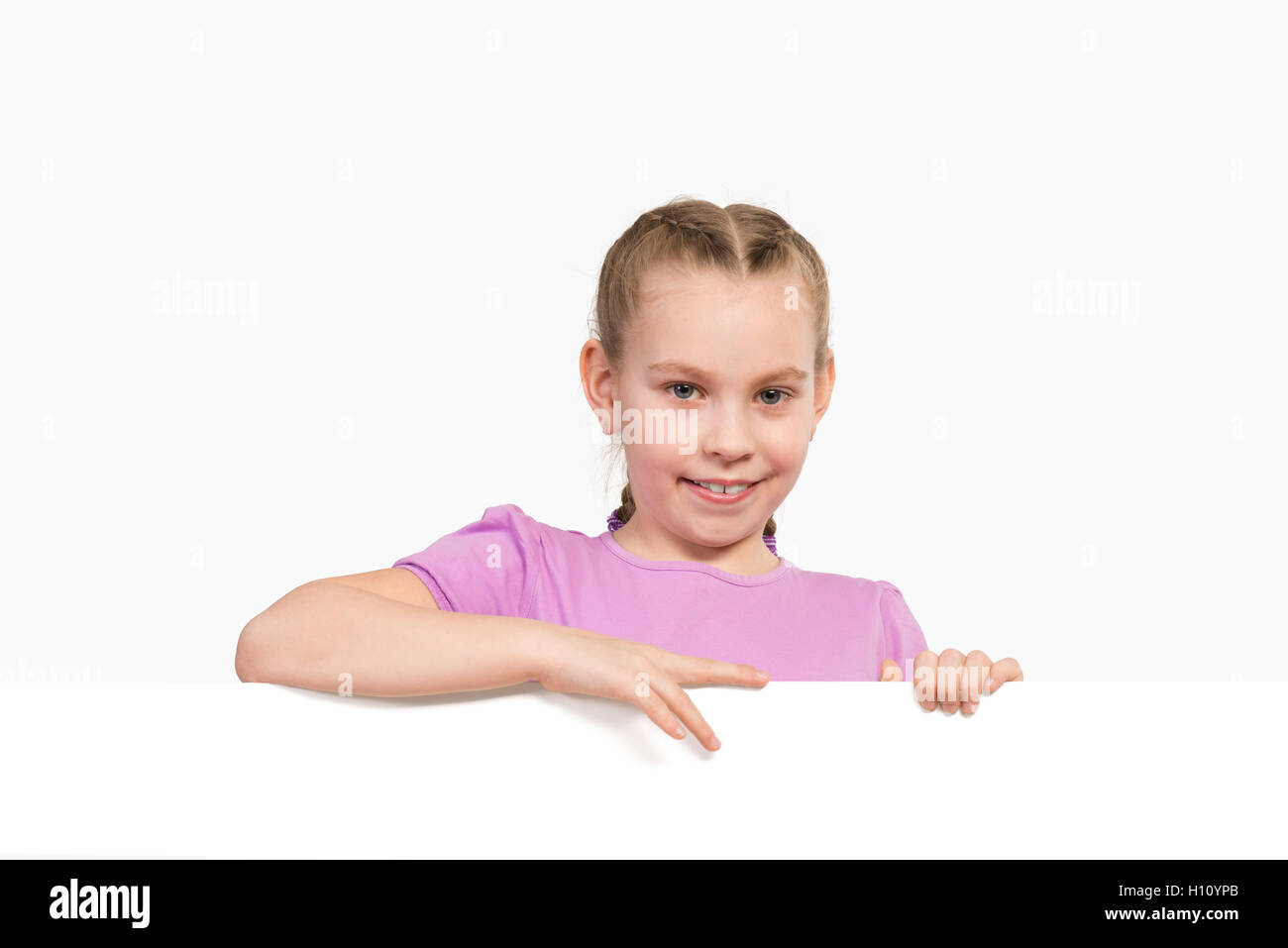 Child holding sign Cut Out Stock Images & Pictures - Alamy