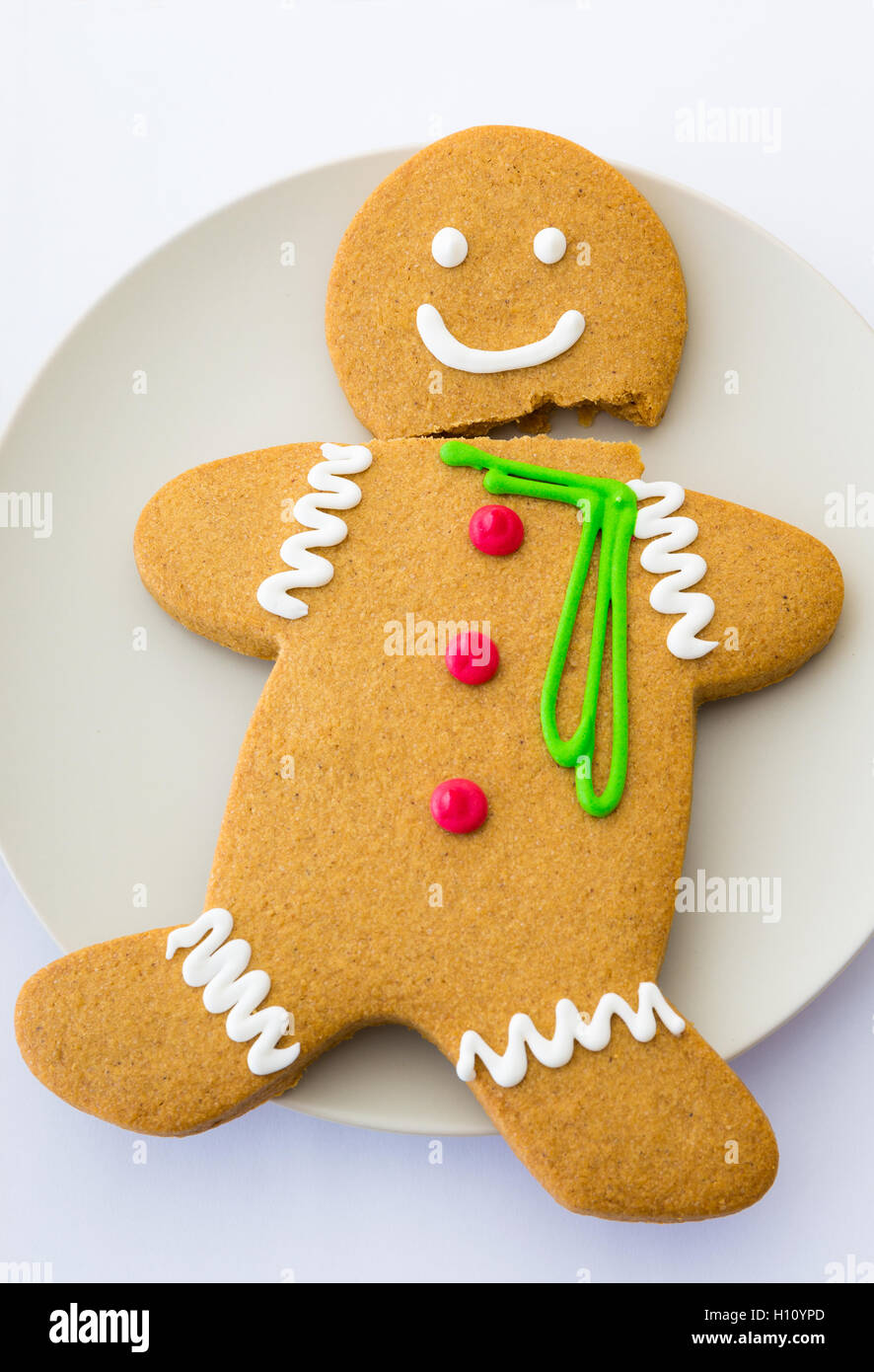 Broken Gingerbread cookie Stock Photo - Alamy