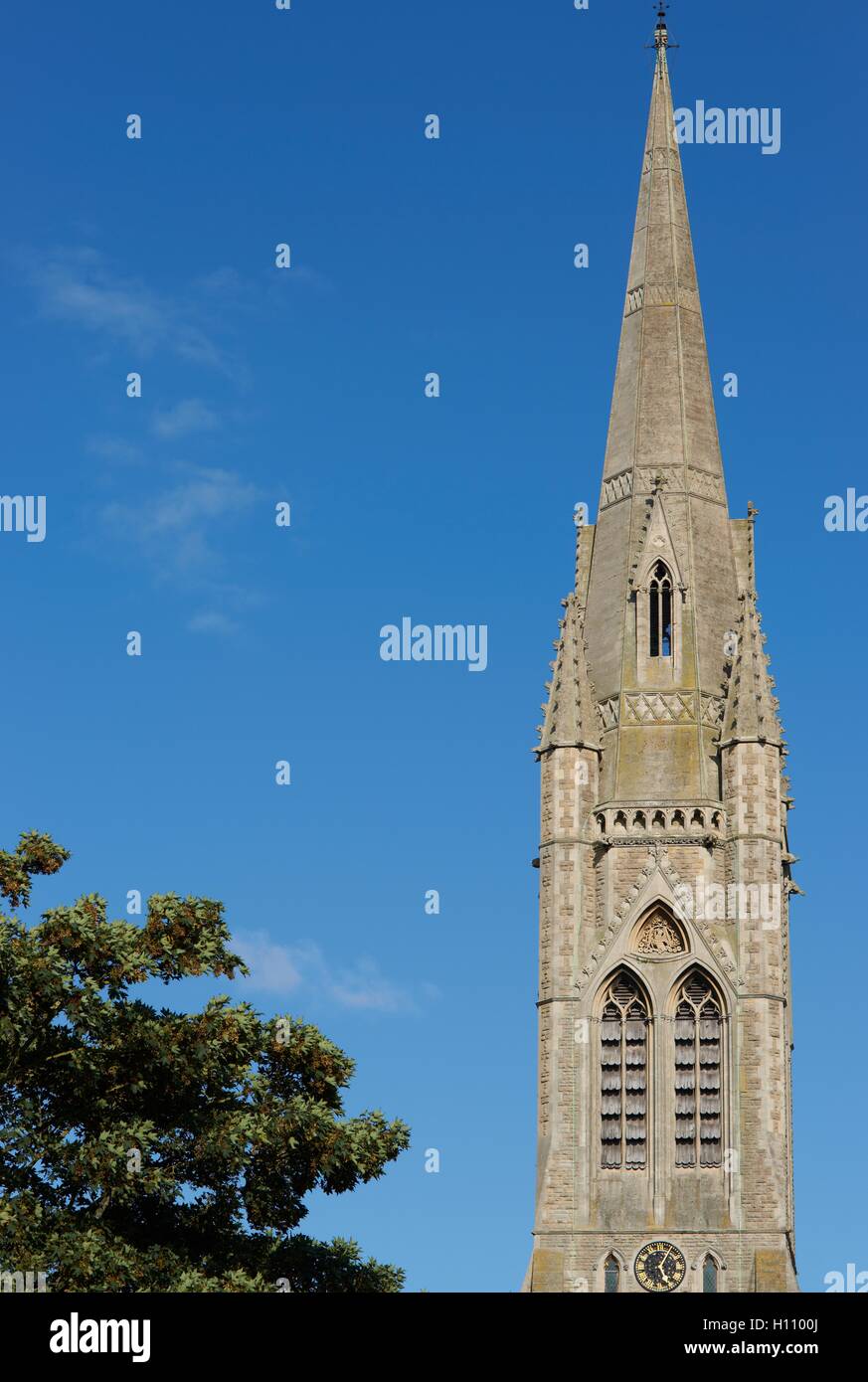 Church with Steeple Stock Photo - Alamy