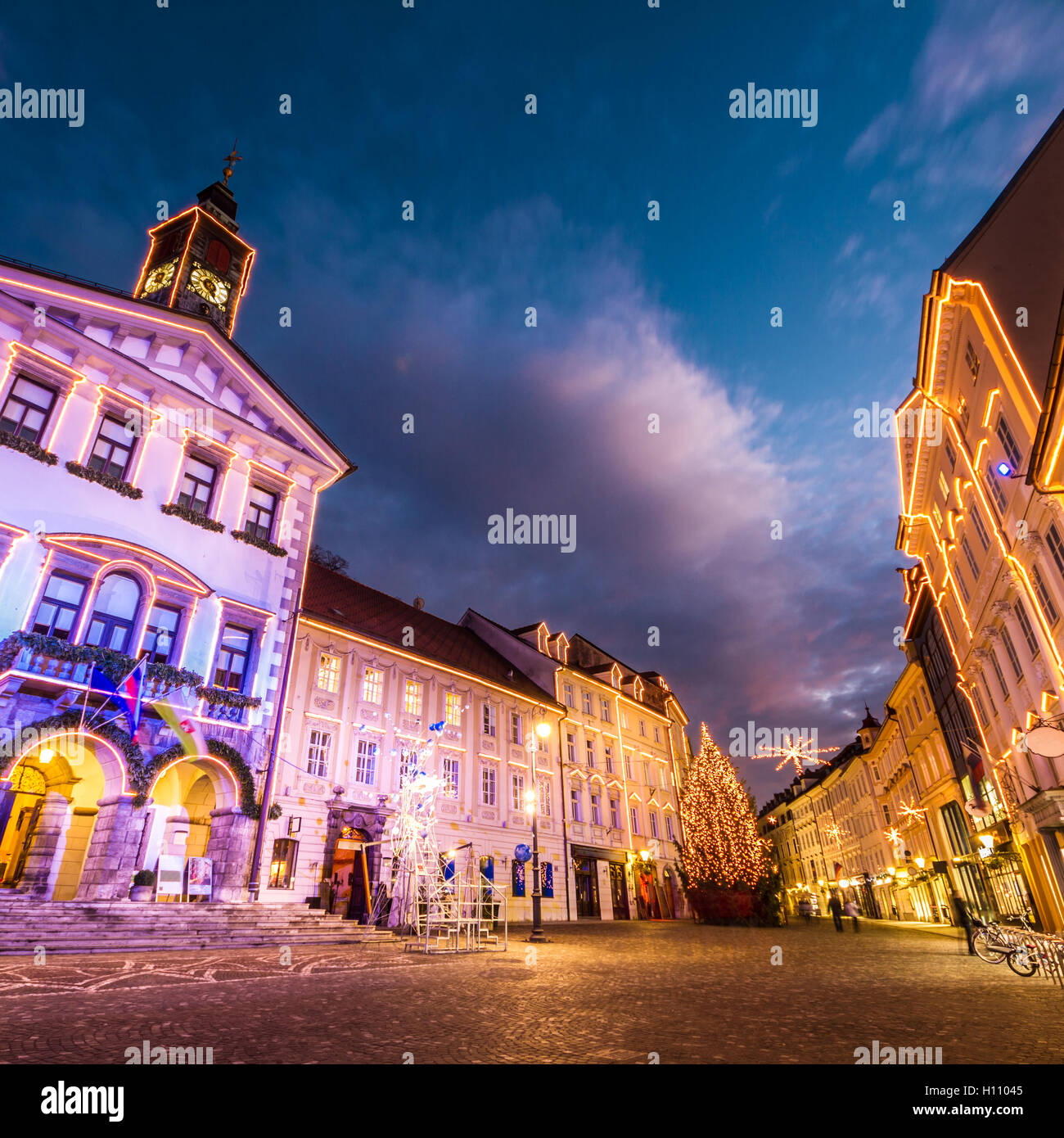 Ljubljana's city center, Slovenia, Europe Stock Photo - Alamy