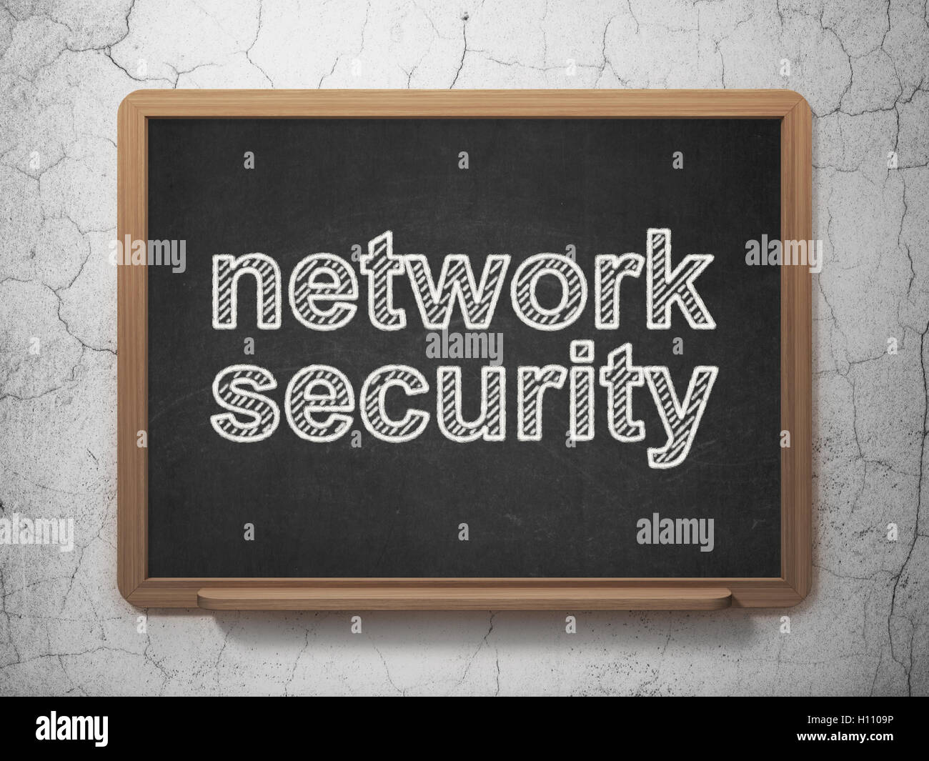 Privacy concept: Network Security on chalkboard background Stock Photo - Alamy