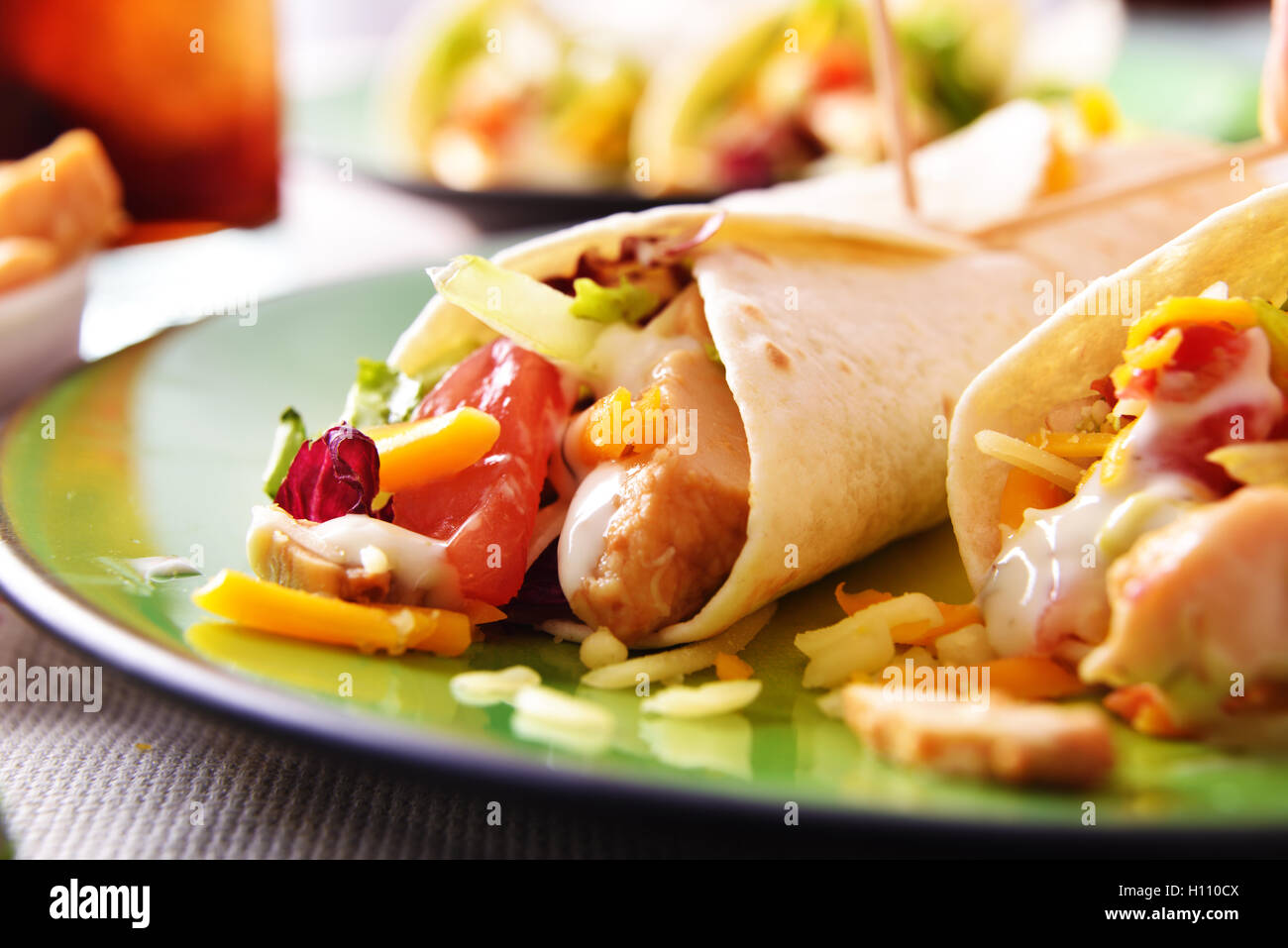 Chicken fajita plate hi-res stock photography and images - Alamy