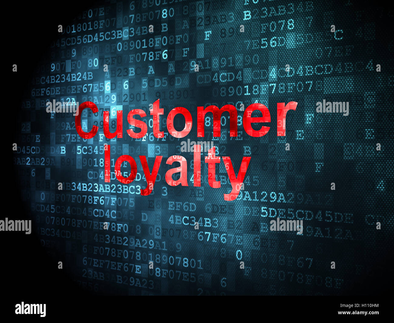 Marketing concept: Customer Loyalty on digital background Stock Photo ...