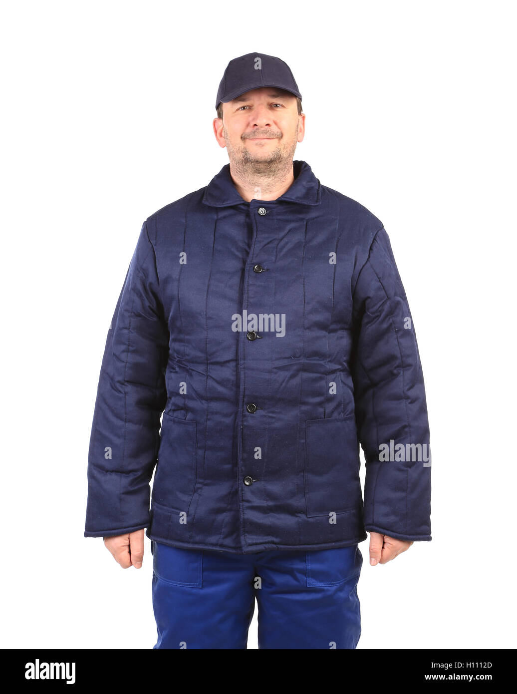 Worker in winter workwear Stock Photo - Alamy
