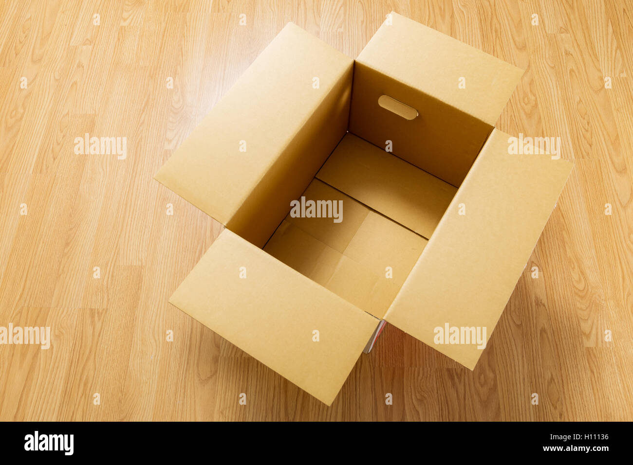 Box on floor Stock Photo - Alamy