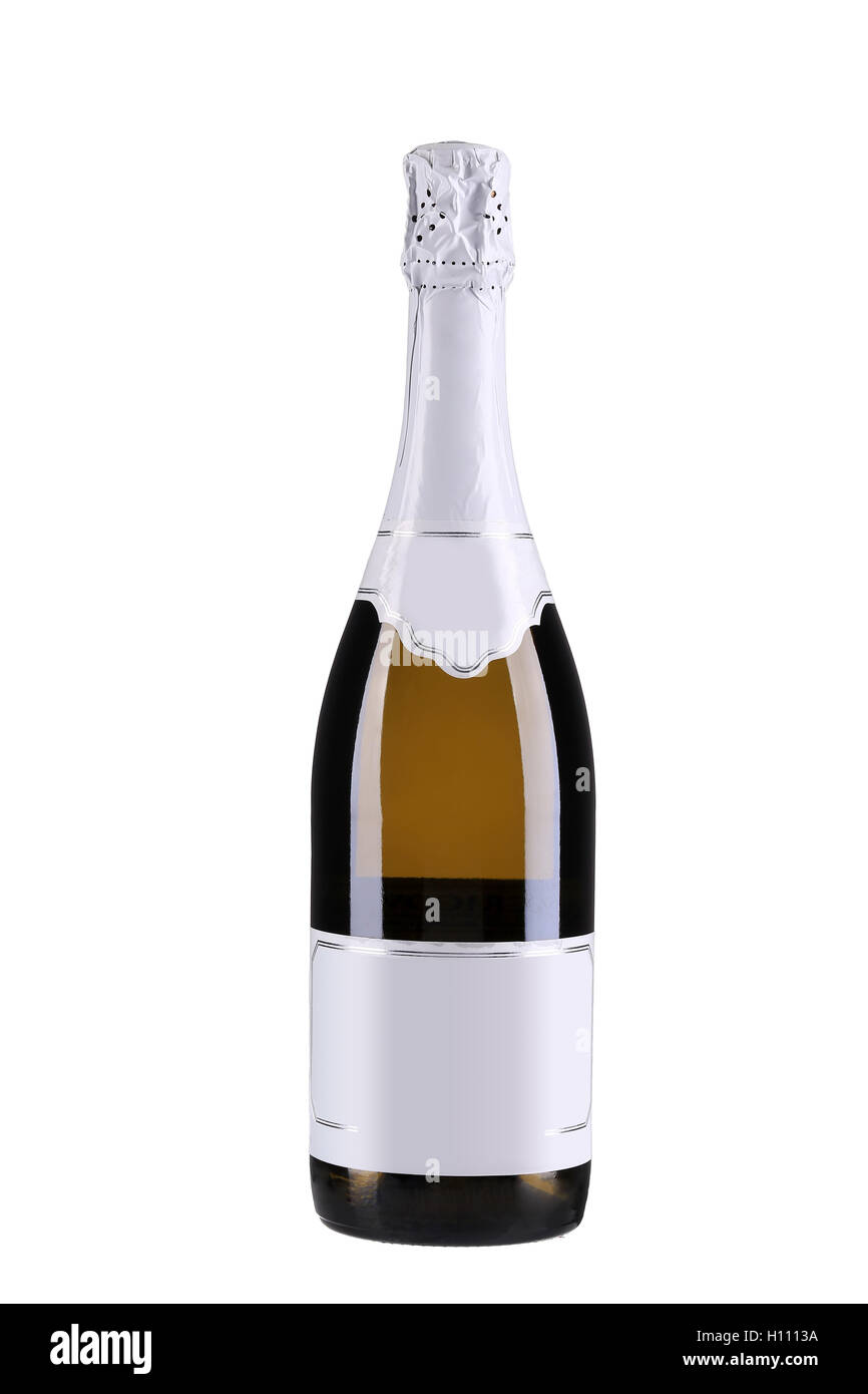 Green bottle of champagne Stock Photo - Alamy