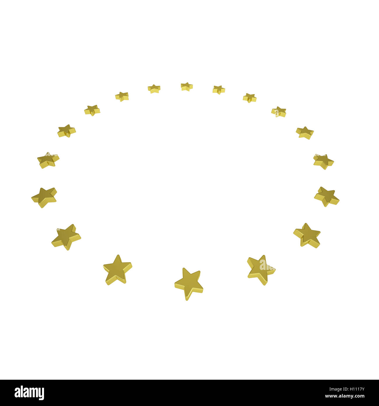 Circle of gold stars Stock Photo - Alamy