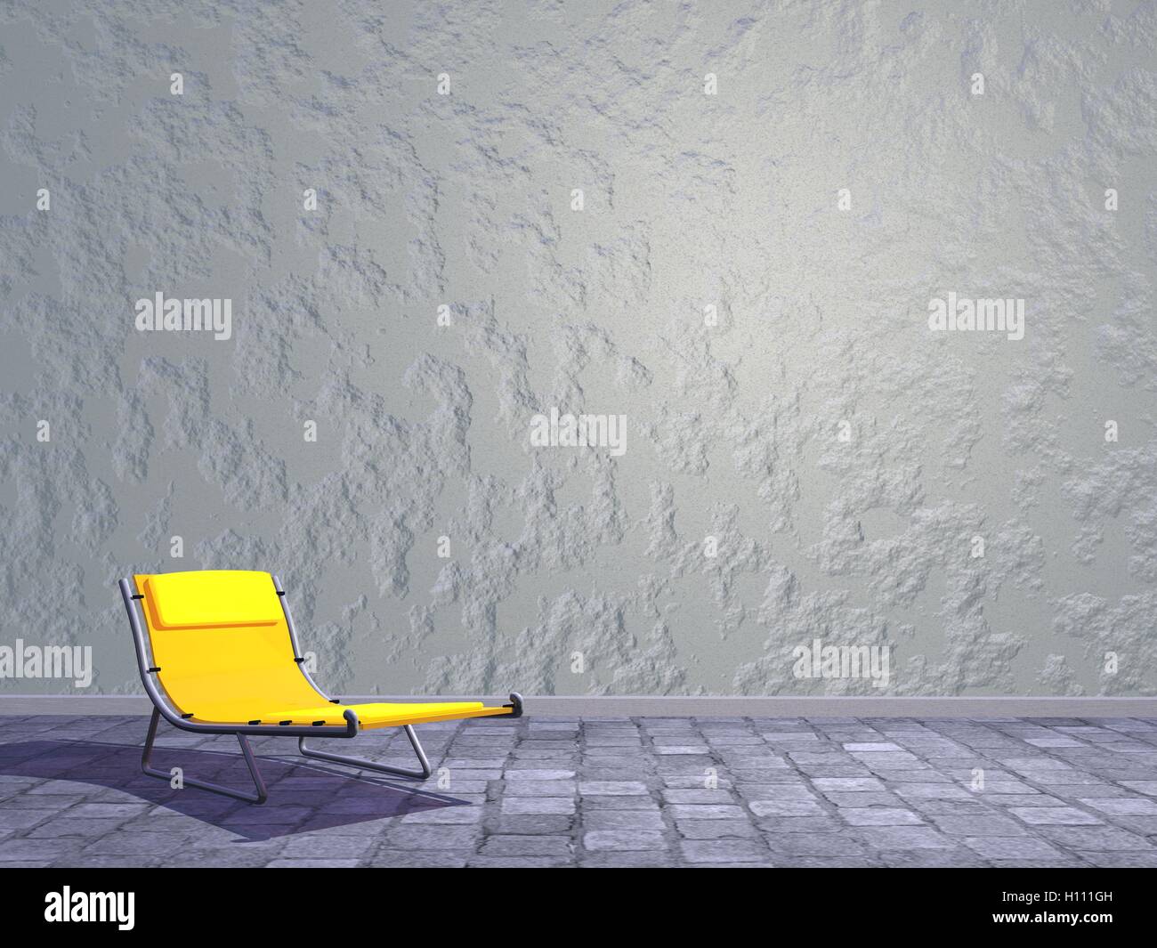 Street relaxation - 3D render Stock Photo - Alamy