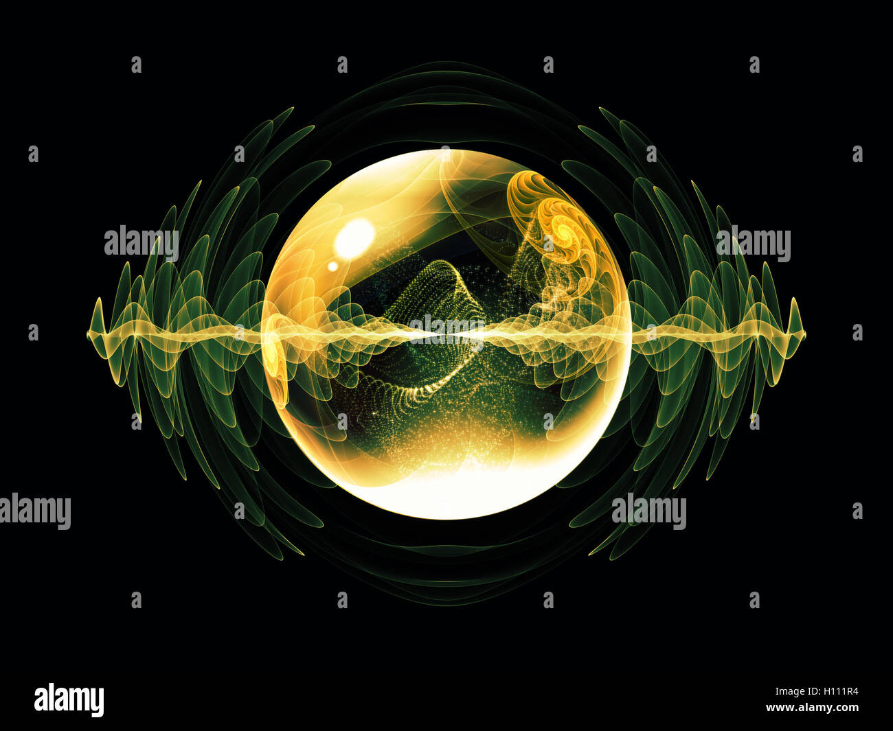 Visualization of Wave Particle Stock Photo - Alamy