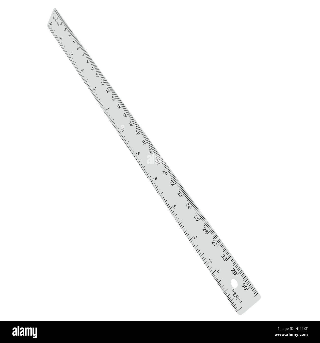 Industrial metal ruler Cut Out Stock Images & Pictures - Alamy