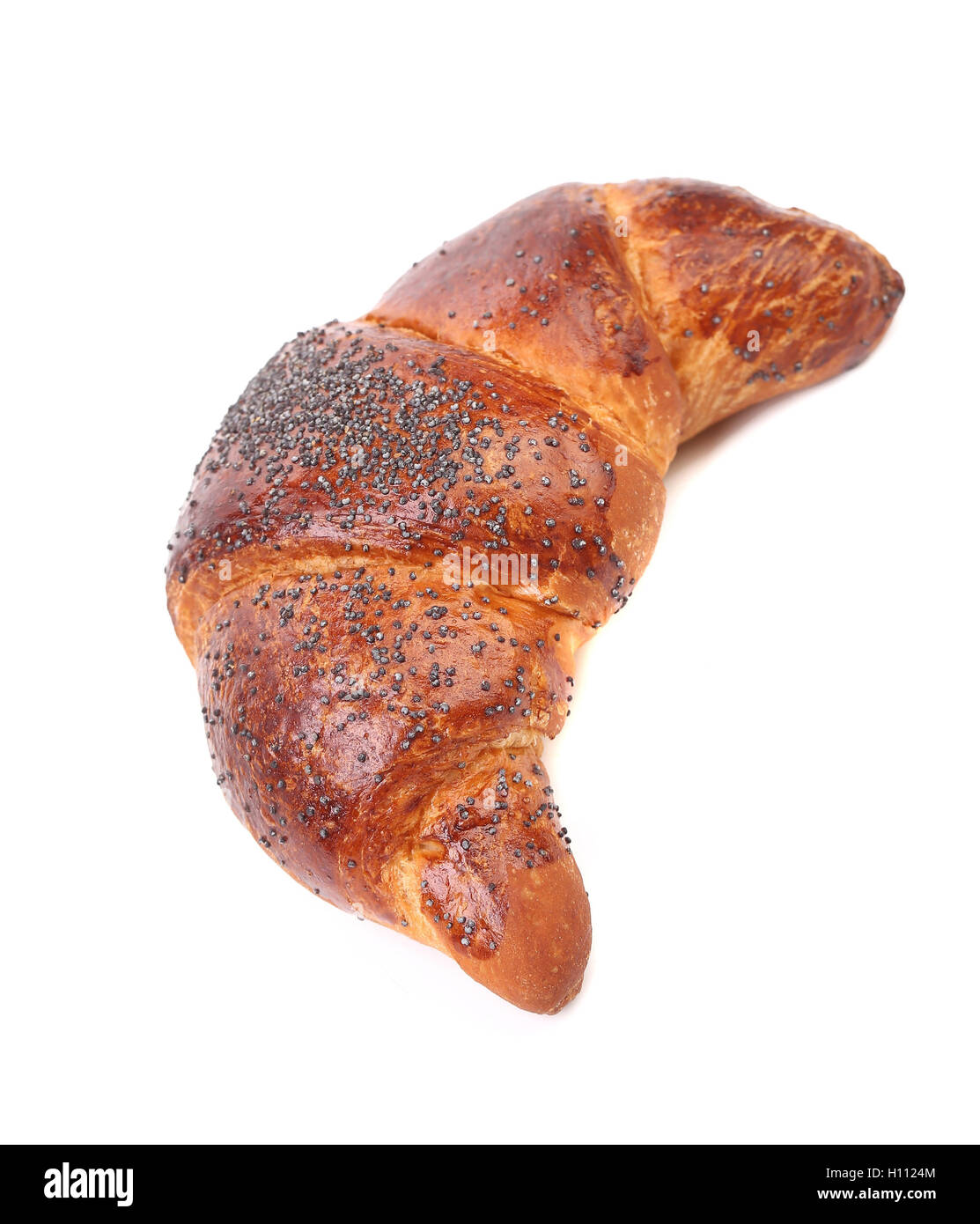 Appetizing croissant with poppy Stock Photo - Alamy