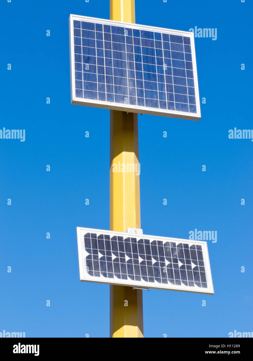 Photovoltaic solar cells turn sun electric energy Stock Photo - Alamy