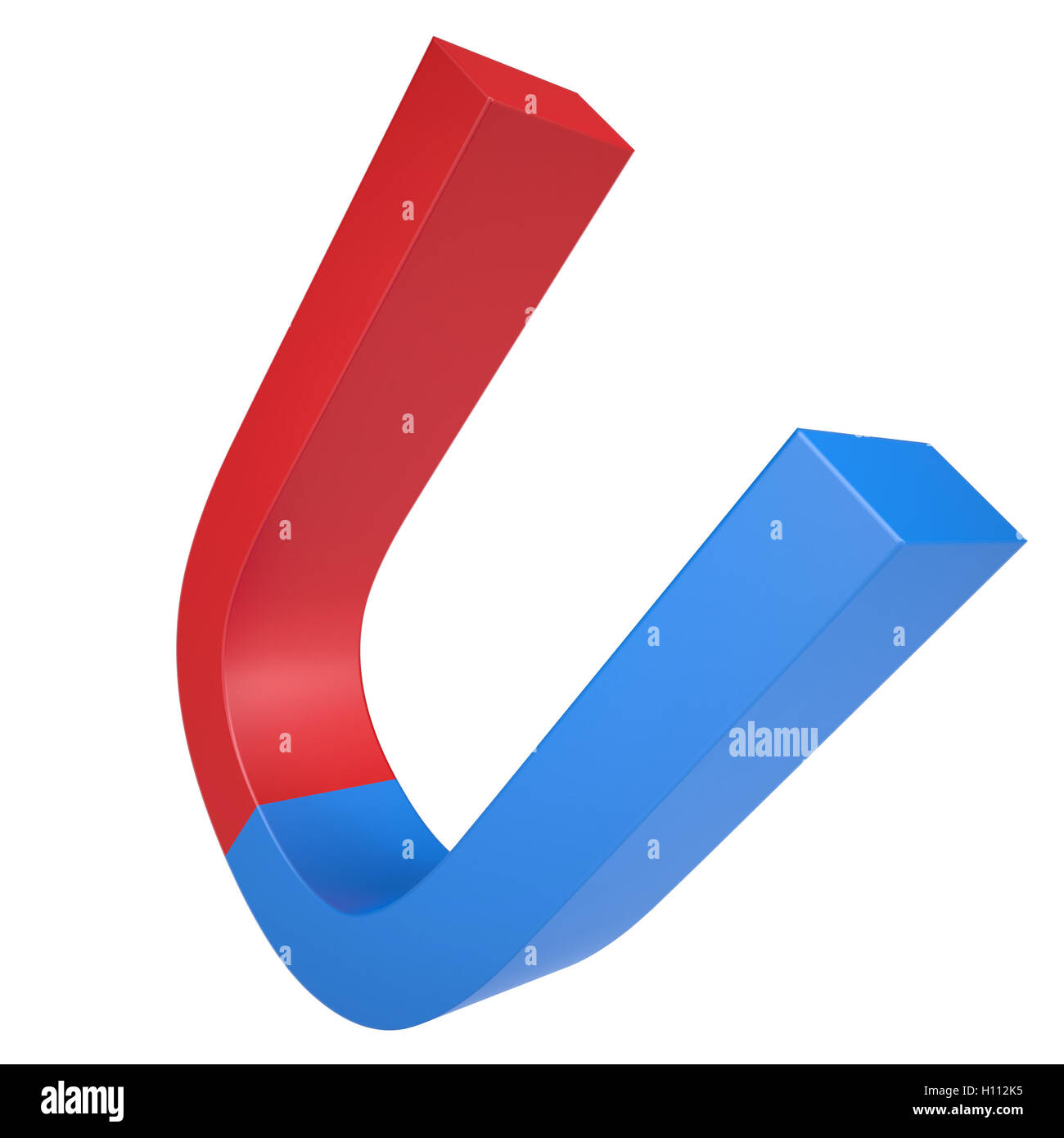 Blue and red magnet Stock Photo - Alamy
