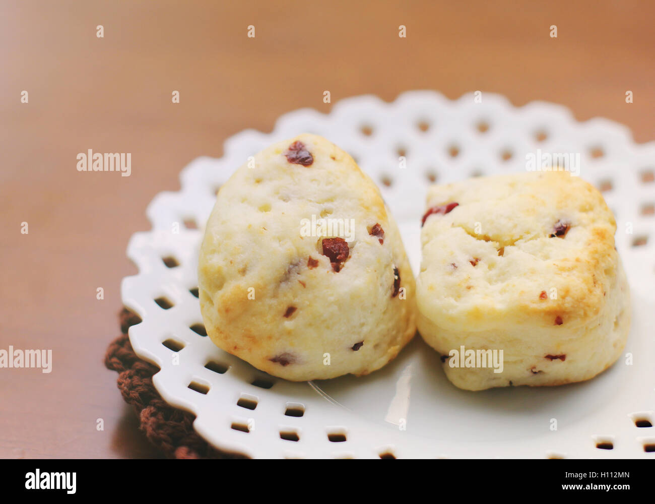 Top view of freshly baked scones with retro filter effect Stock Photo ...