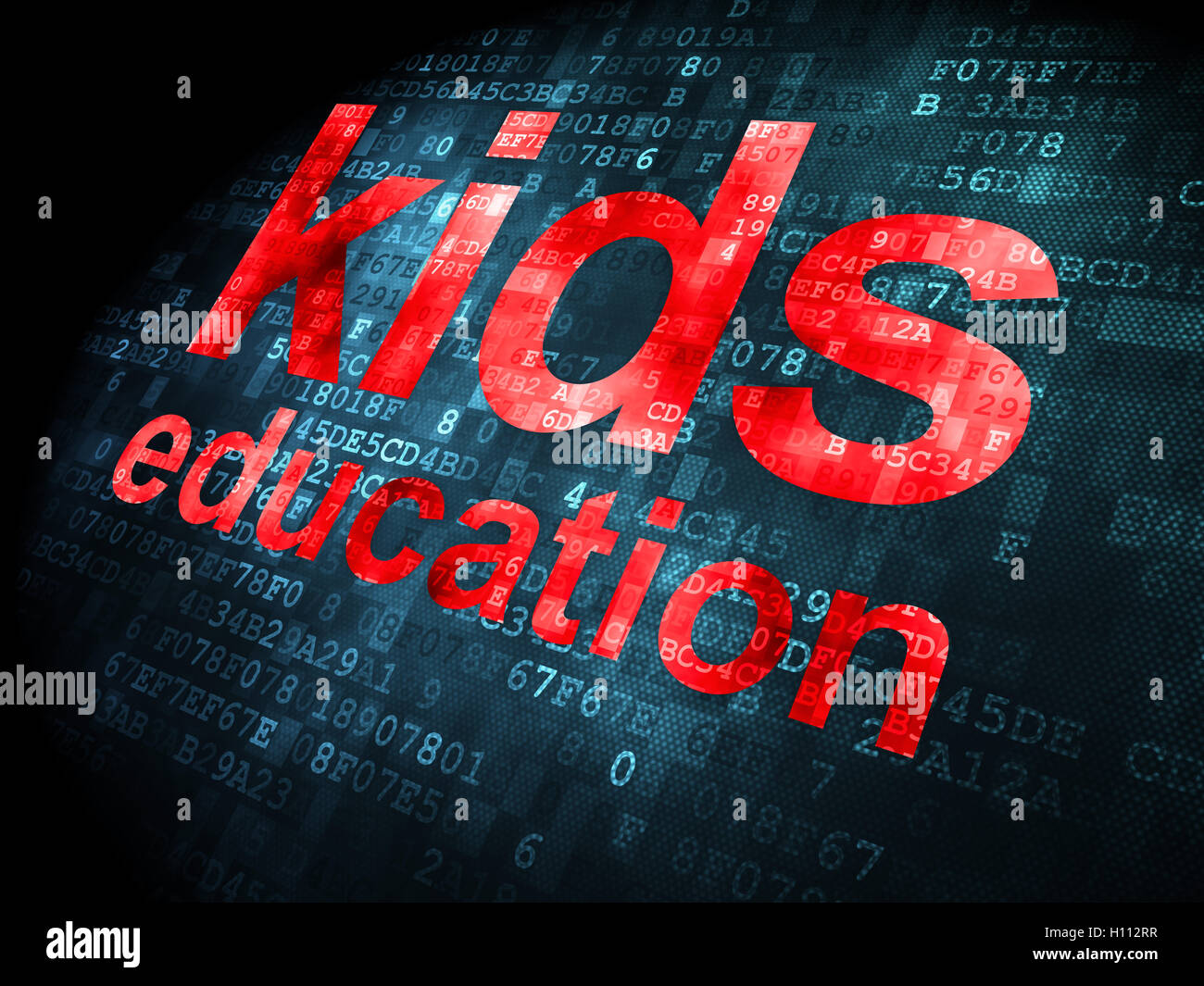 Education concept: Kids Education on digital background Stock Photo - Alamy
