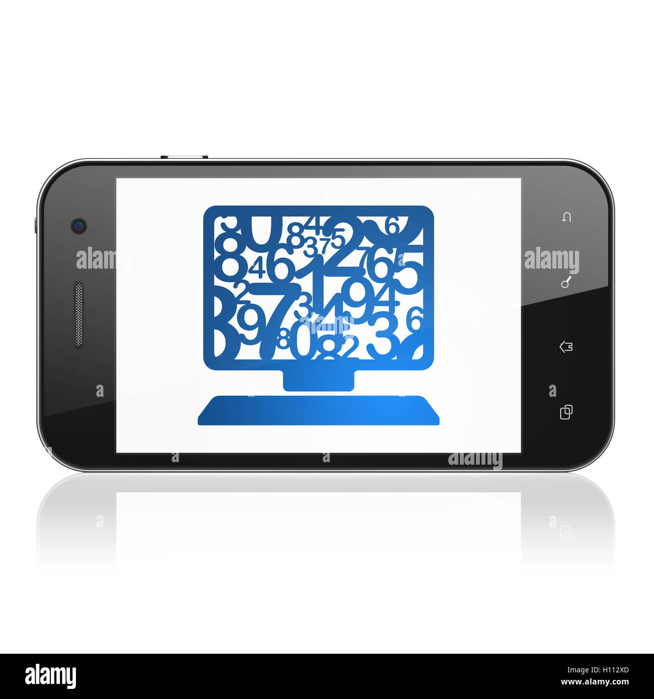 Desktop computer monitor code Cut Out Stock Images & Pictures - Alamy