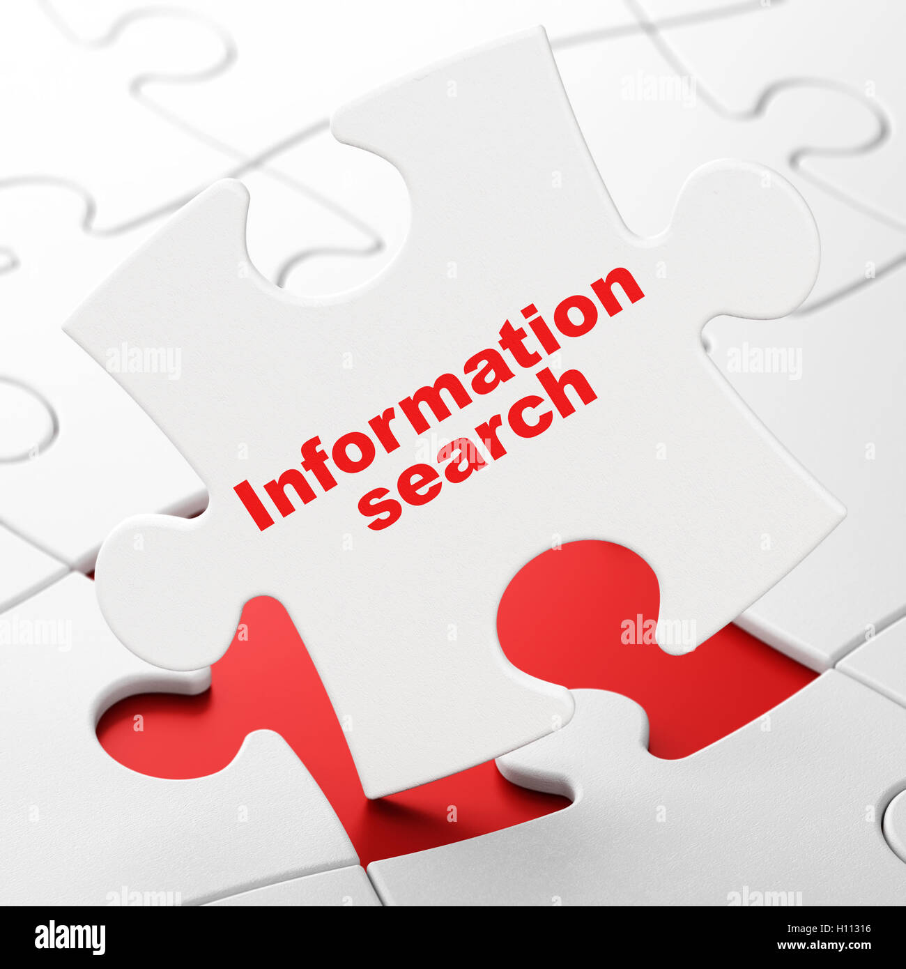 Data concept: Information Search on puzzle background Stock Photo - Alamy