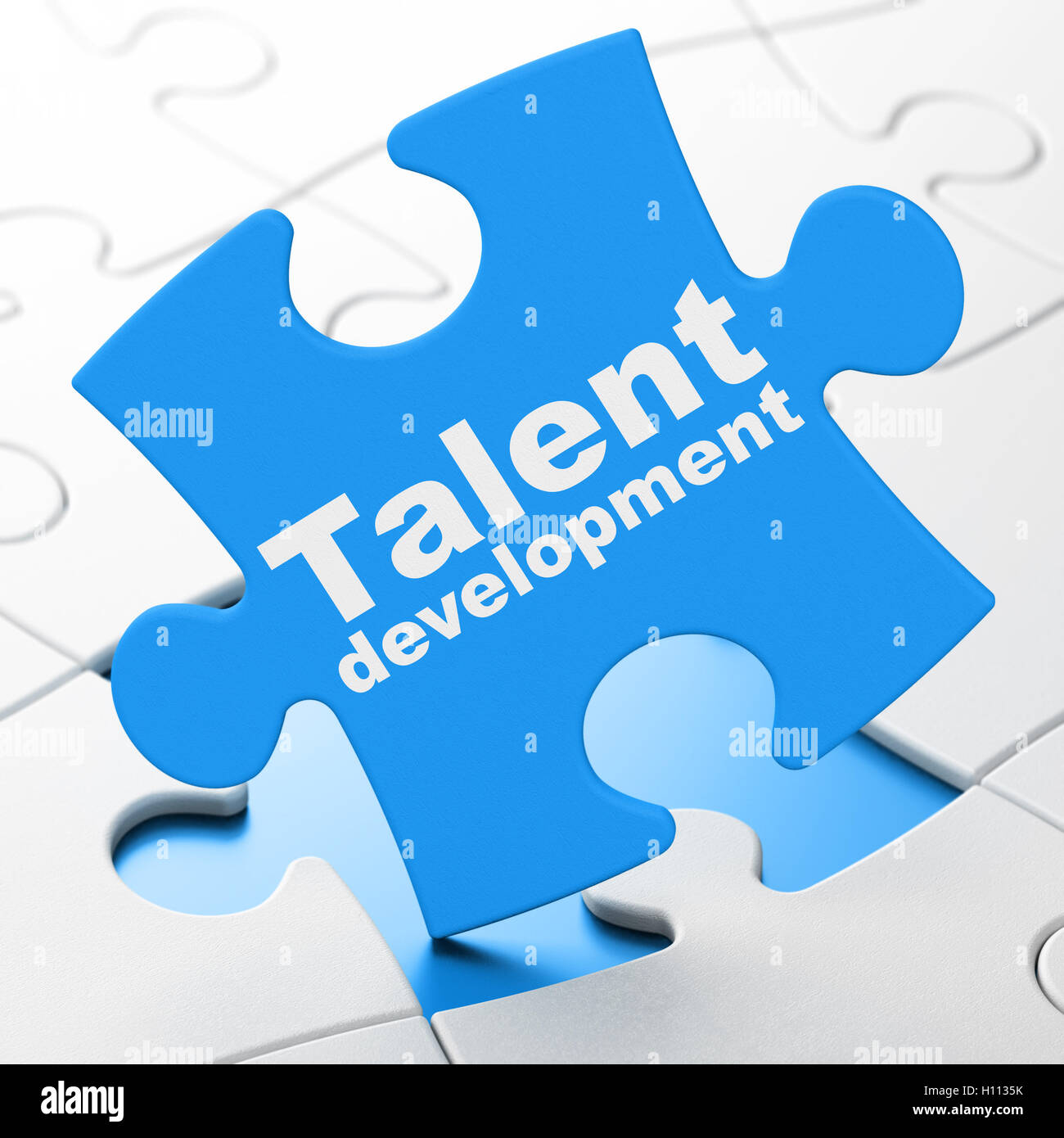Education concept: Talent Development on puzzle background Stock Photo ...