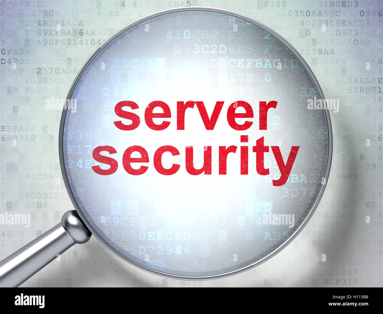 Protection concept: Server Security with optical glass Stock Photo - Alamy