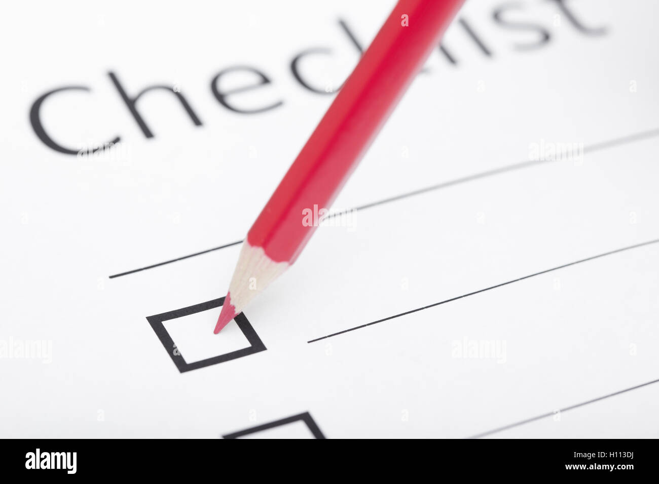 Plan checklist hi-res stock photography and images - Alamy