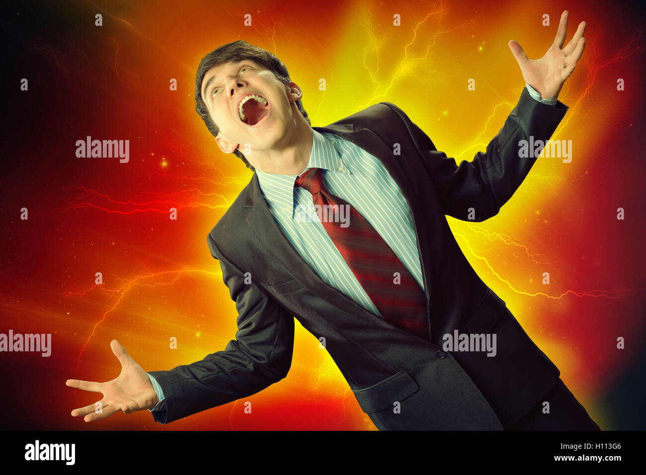 Violent man hi-res stock photography and images - Alamy