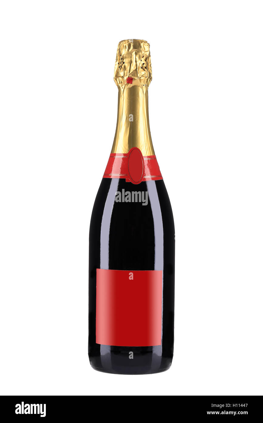 Bottle of red champagne Stock Photo - Alamy