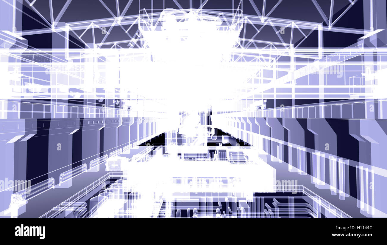 Gantry crane in a factory environment. X-ray Stock Photo - Alamy