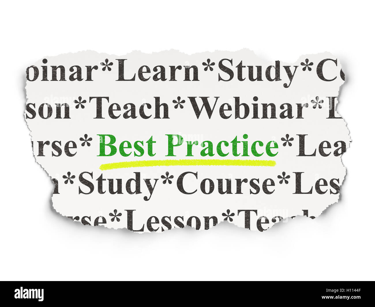 Education concept: Best Practice on Paper background Stock Photo - Alamy
