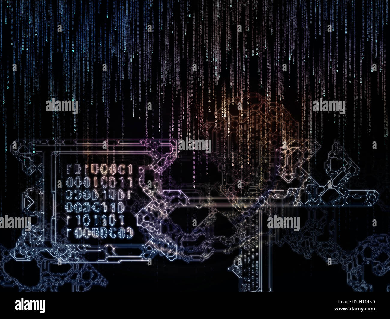 Visualization of Key Code Stock Photo - Alamy