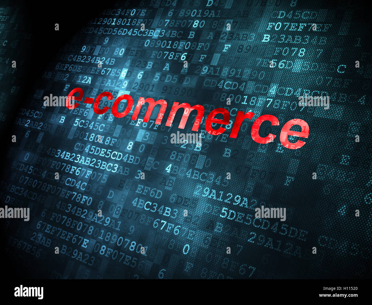 Finance concept: E-commerce on digital background Stock Photo - Alamy