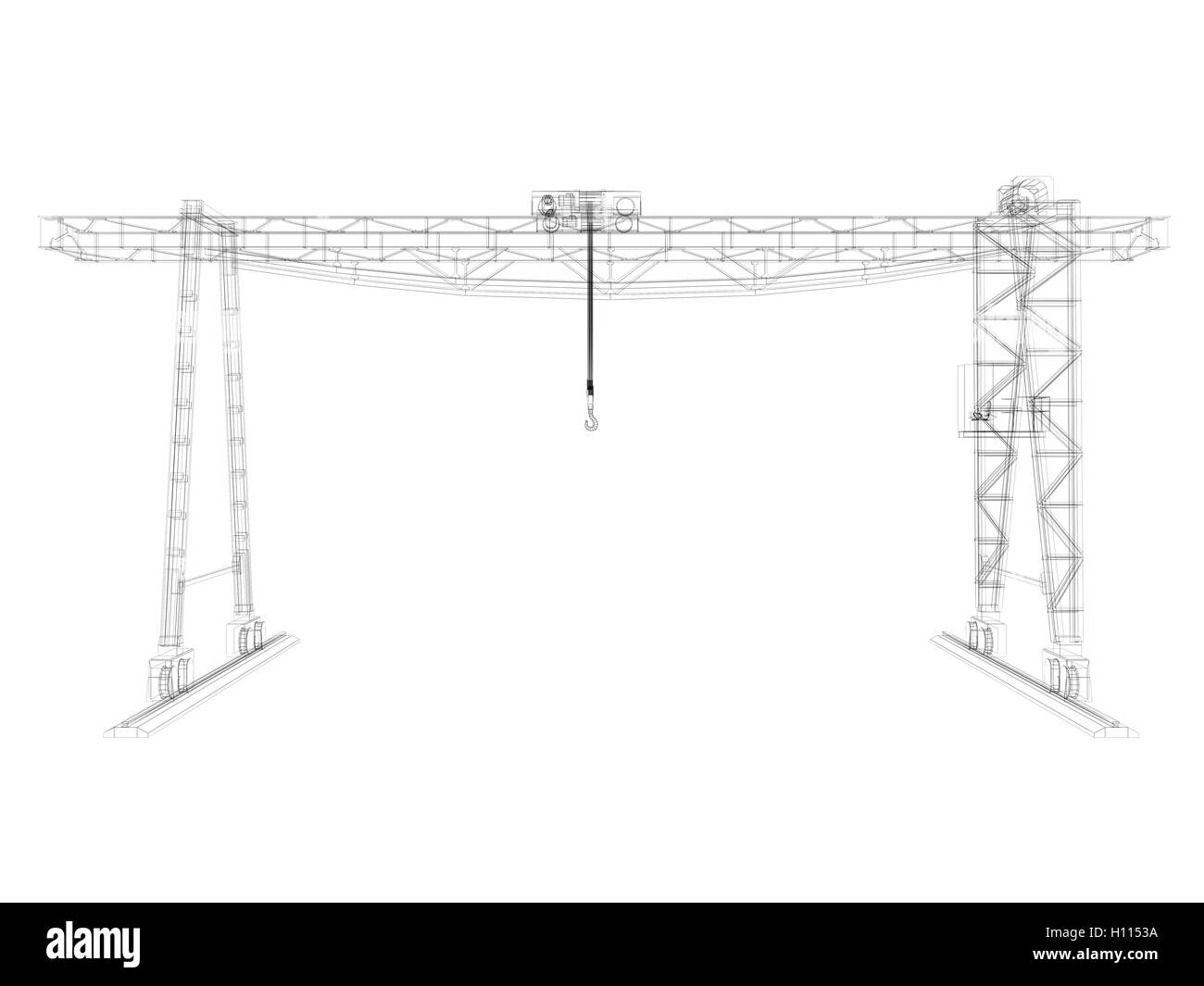 Factory gantry Cut Out Stock Images & Pictures - Alamy