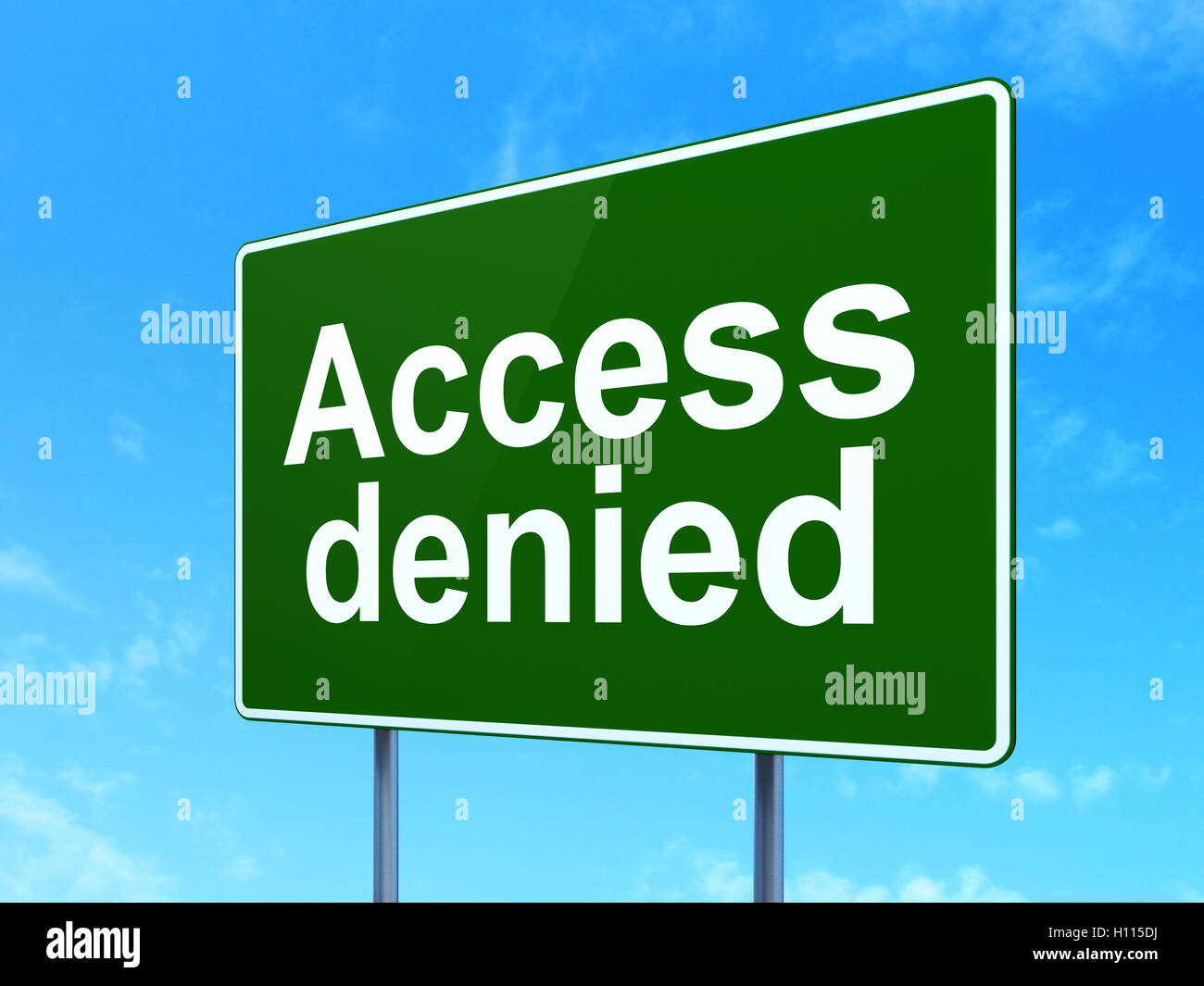 Privacy concept: Access Denied on road sign background Stock Photo - Alamy