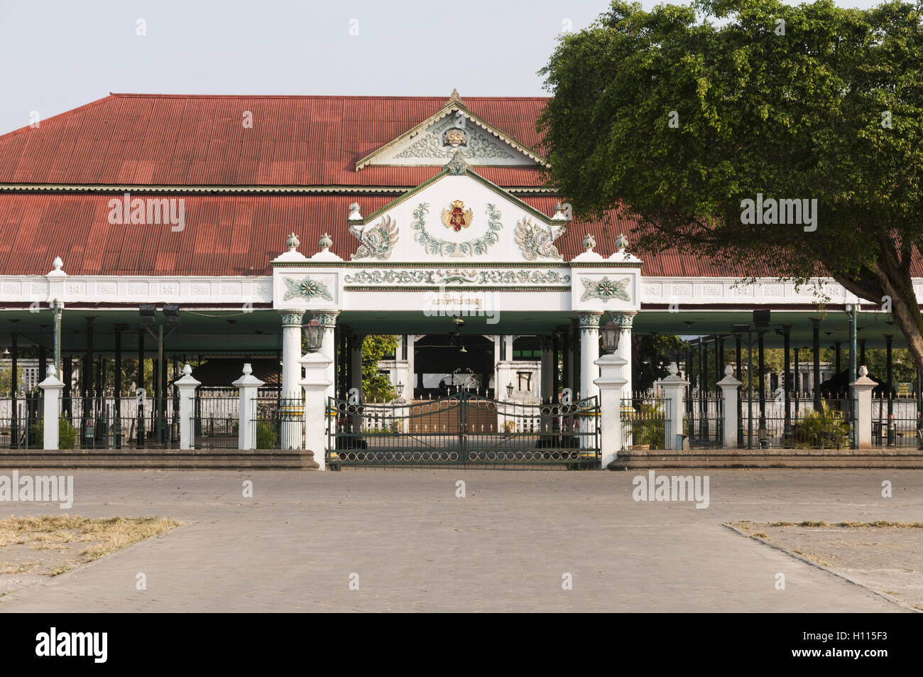Indonesia, Java, Yogyakarta, Kraton palace complex, entry pavillion ...