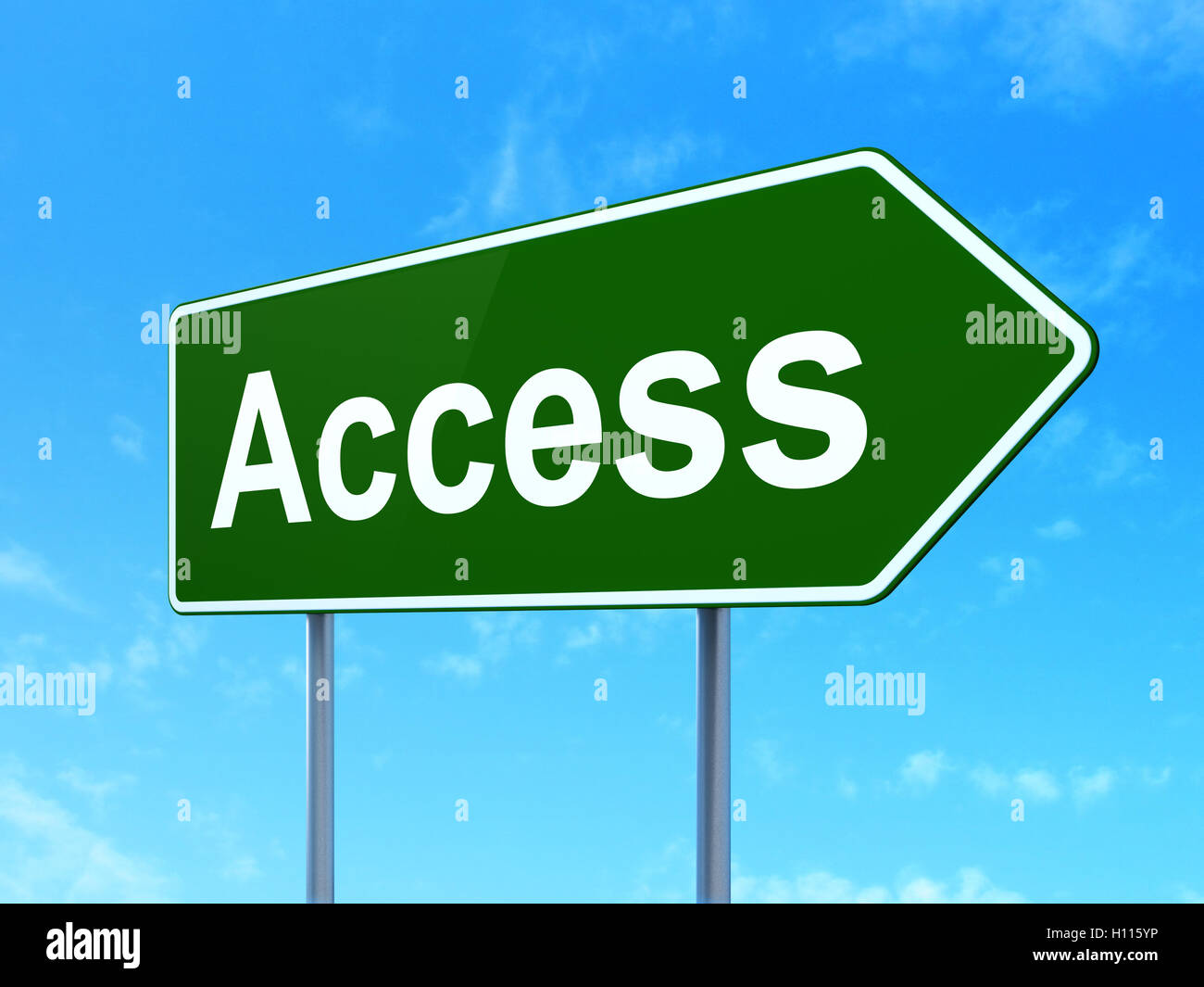 Privacy concept: Access on road sign background Stock Photo - Alamy