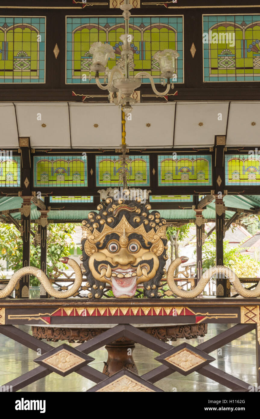 Indonesia, Java, Yogyakarta, Kraton palace complex, interior pavillion ...