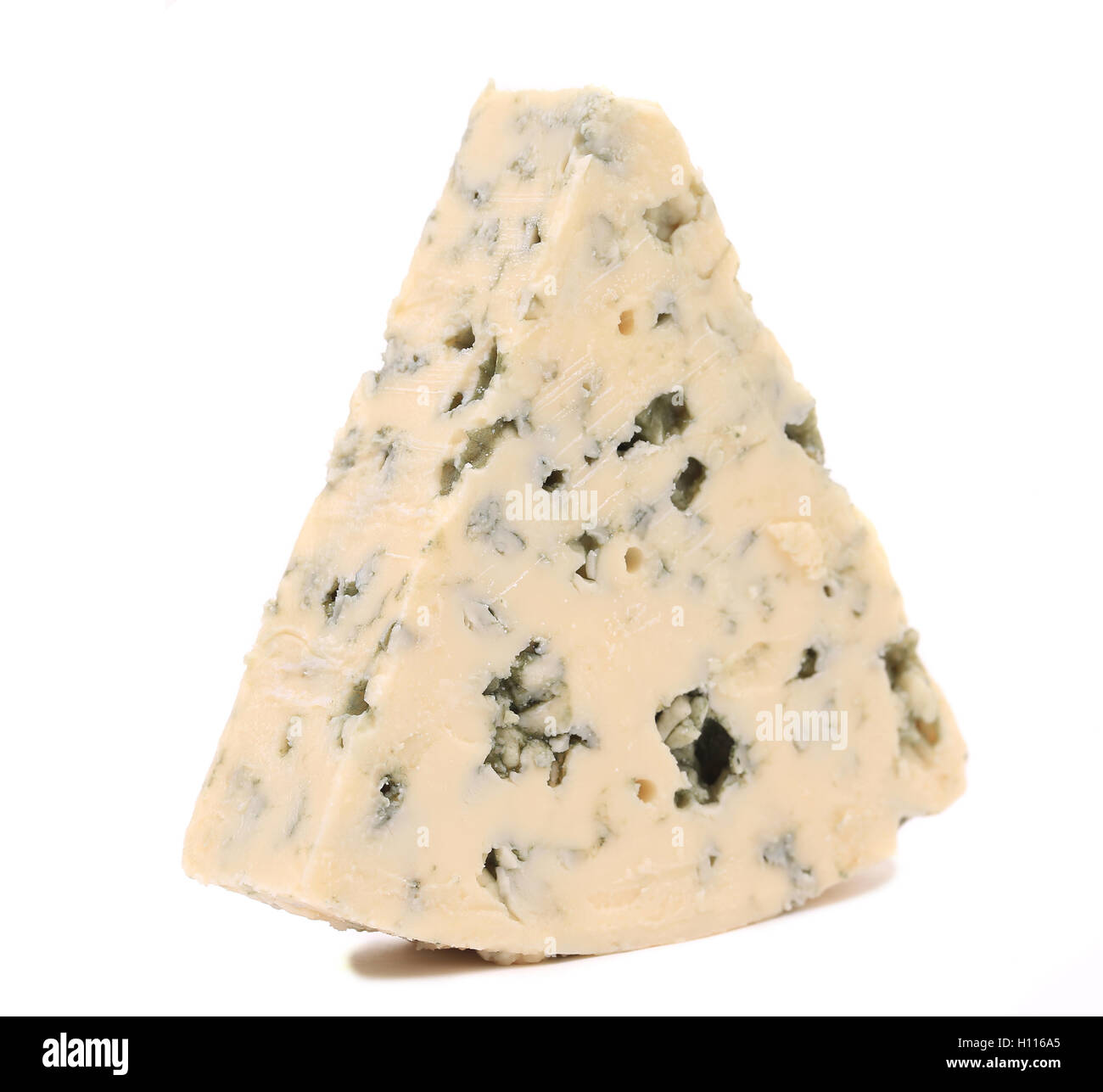 Slice of dor blue cheese Stock Photo - Alamy