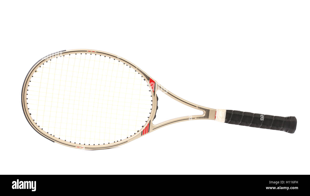 Gray tennis racket Stock Photo - Alamy