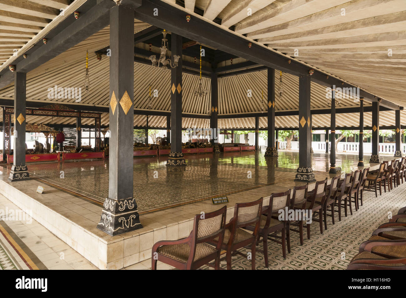 Indonesia, Java, Yogyakarta, Kraton palace complex, music pavilion ...