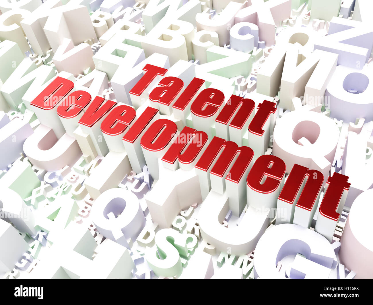 Education concept: Talent Development on alphabet background Stock ...