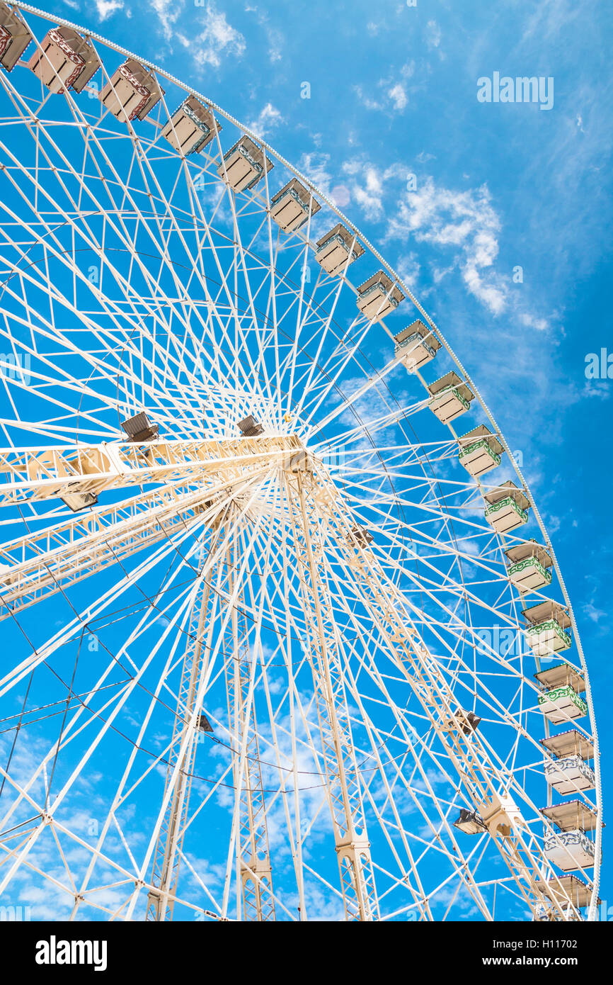 Ferris wheel of fair and amusement park Stock Photo - Alamy