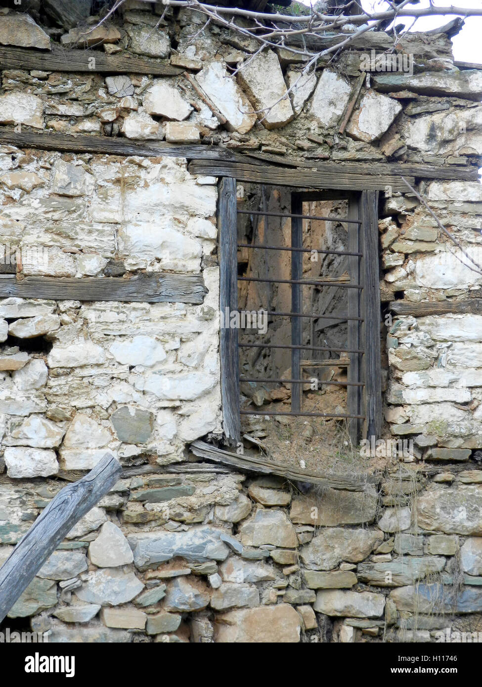 Old ruined window Stock Photo - Alamy